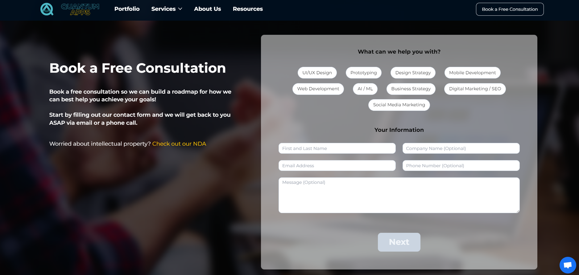 Get In Touch | Quantum Apps